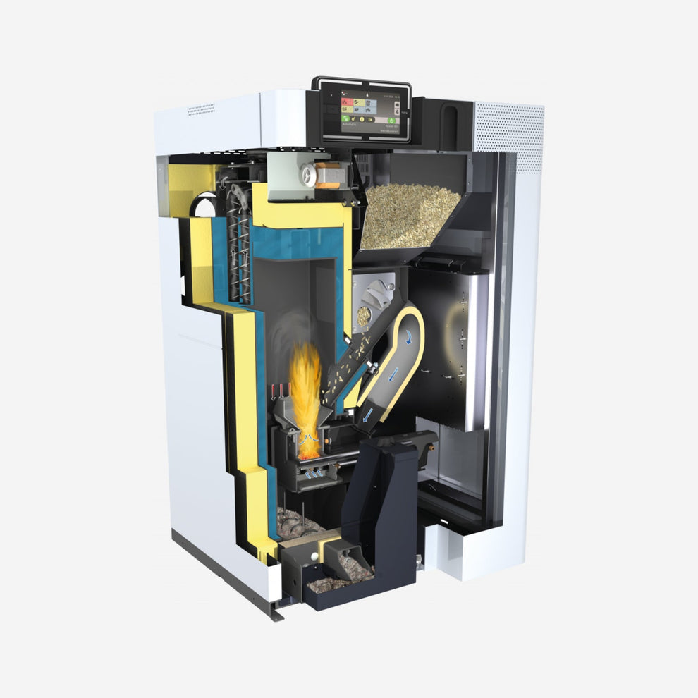 Chaudière à granulés PE1 Pellet 20kW - Fröling – Geoplanete